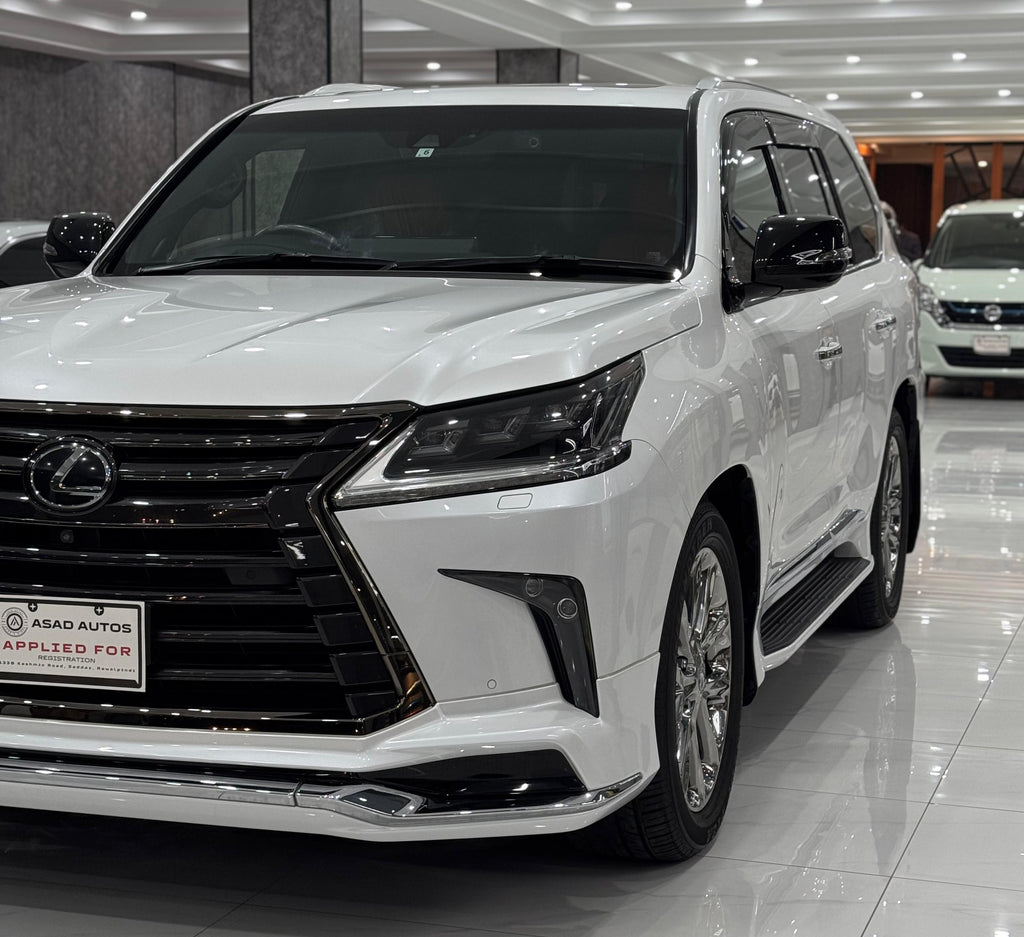 Toyota Lexus LX 570 (2019) Pearl White, Black Sequence – Asad Autos